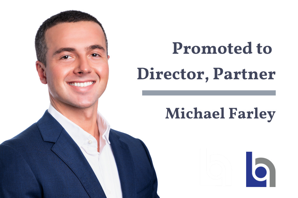 Michael Farley Promoted to Director & Partner at Bounat - Bounat